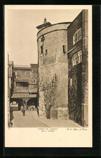 Ansichtskarte London, Tower of London, Bell Tower: Manuskript ...