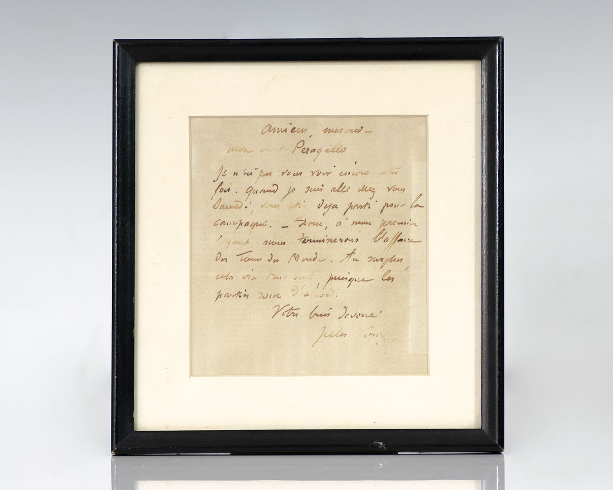 Jules Verne Autographed Letter Signed. by Verne, Jules: Signed by ...