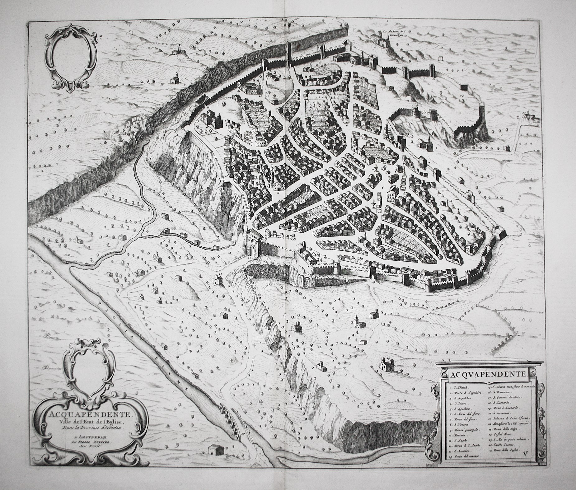 "Acquapendente, Ville de l'Etat de l'Eglise dans la Province de ...