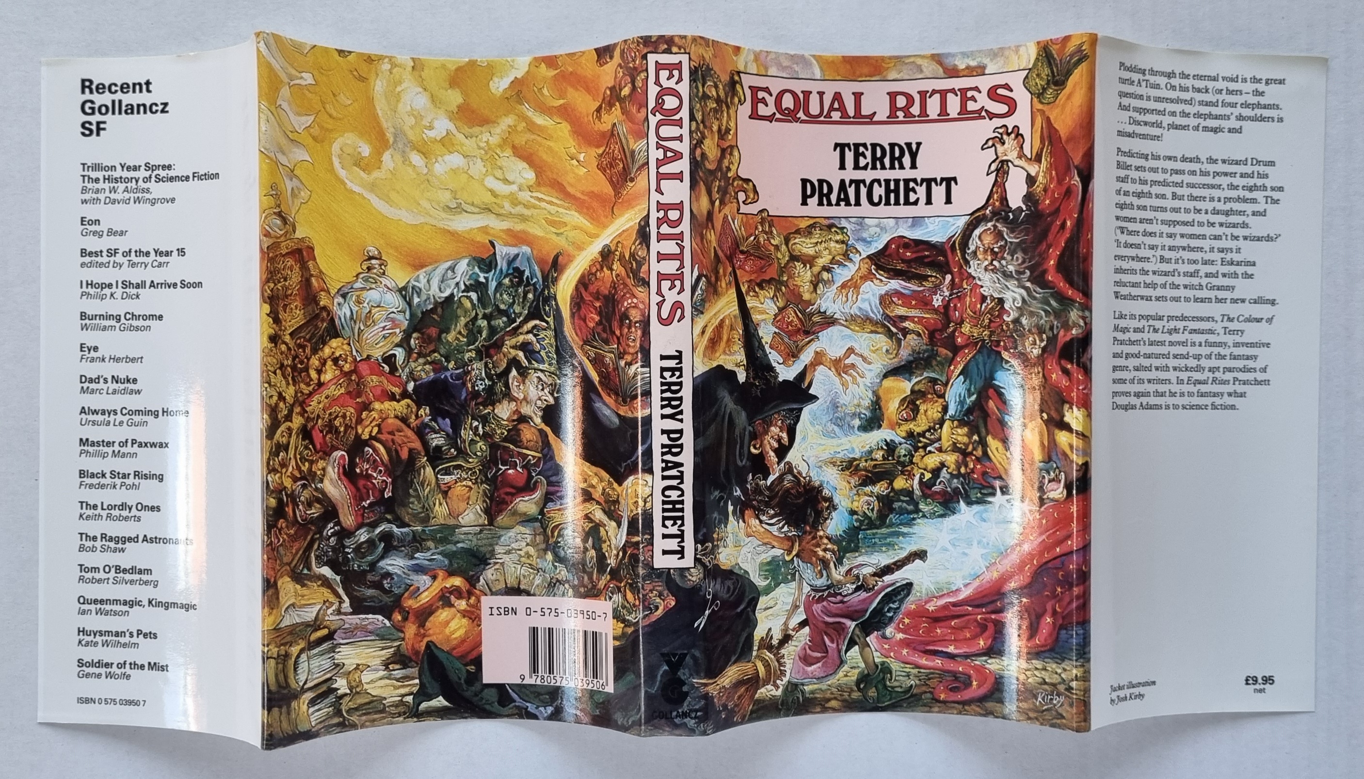 Equal Rites - INSCRIBED BY THE AUTHOR AND SIGNED BY THE DUST WRAPPER ...