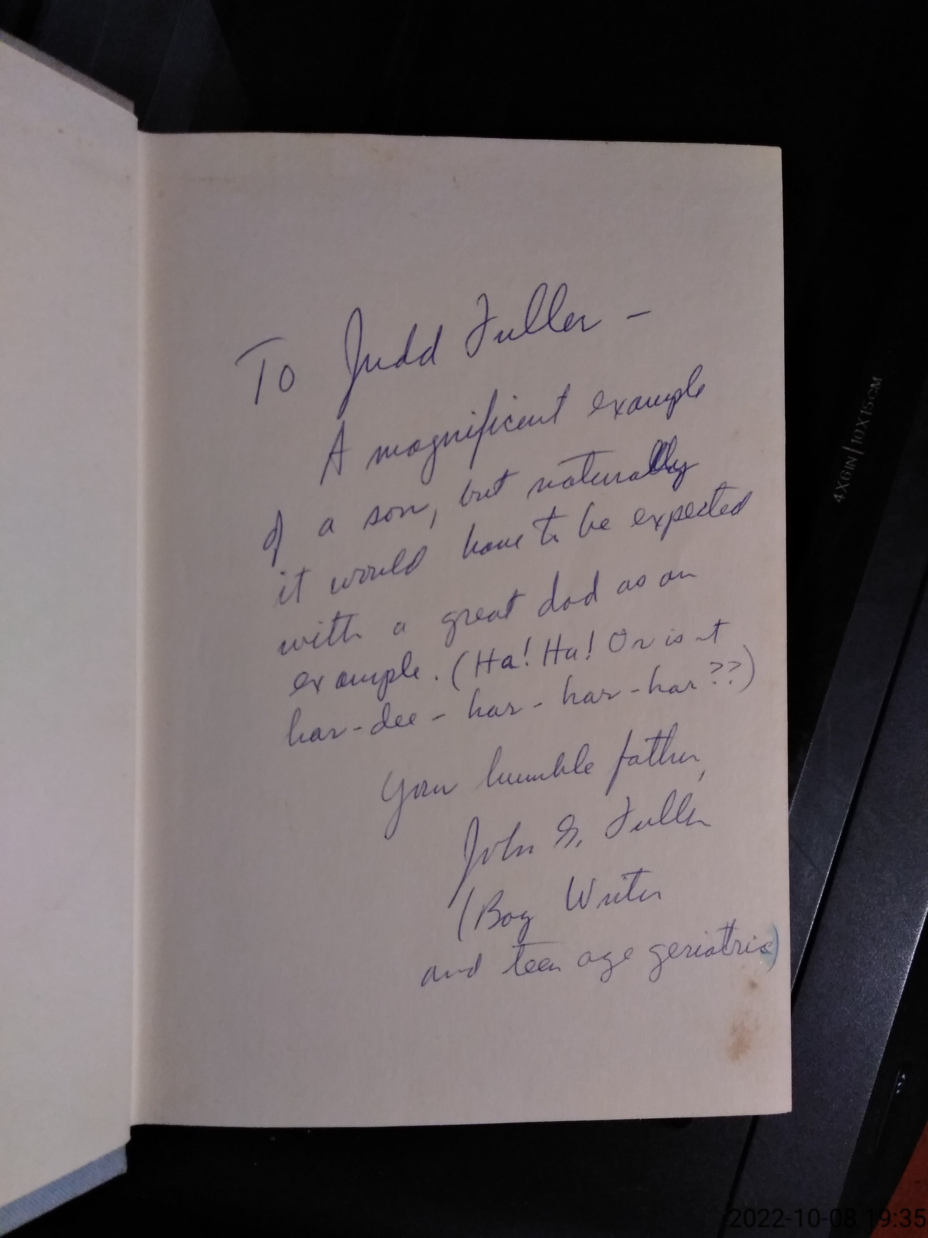 The Ghost Of Flight 401 (Only Signed First Edition) by John G. Fuller ...
