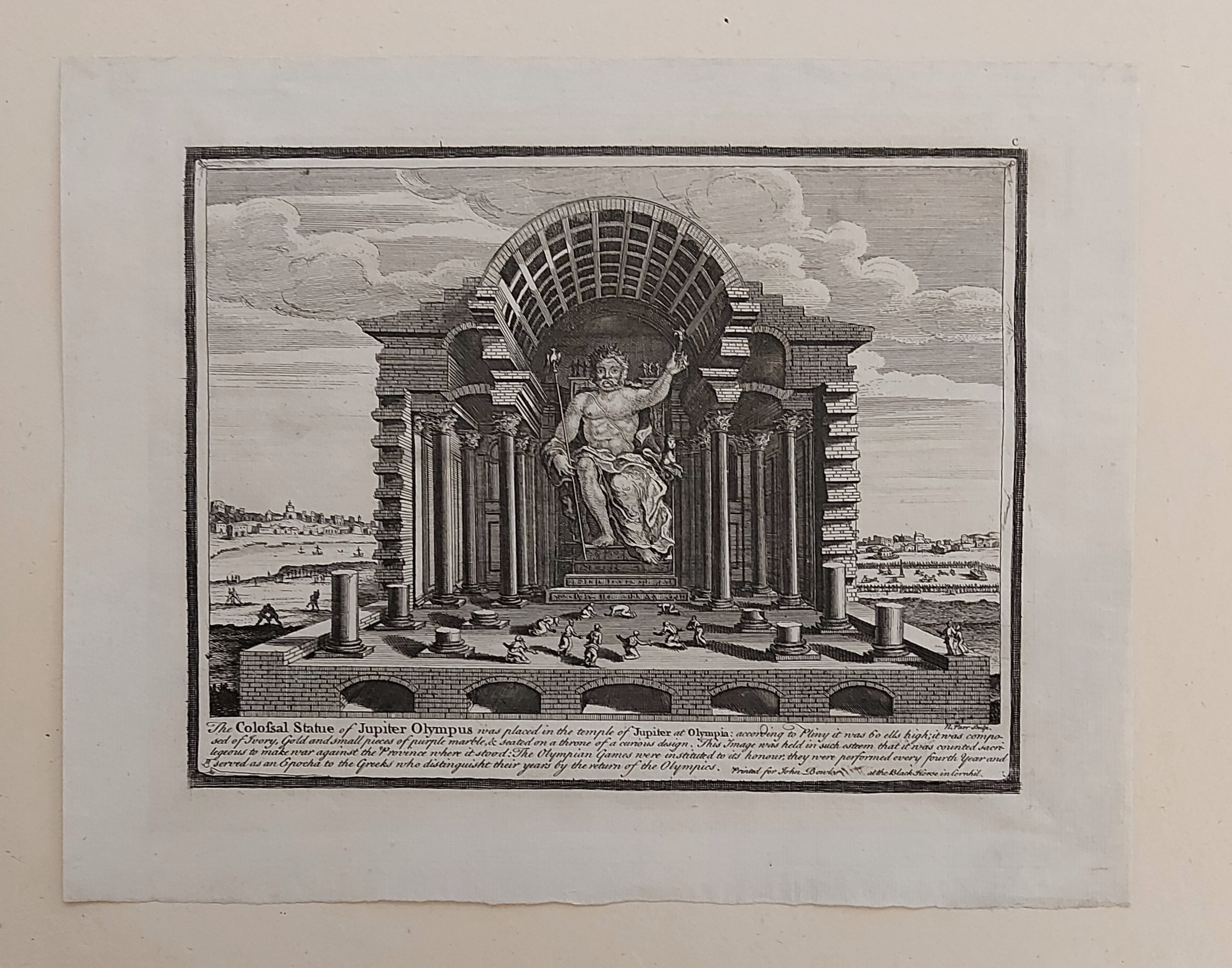 The Colossal Statue of Jupiter Olympus . Kupferstich. by Griechenland ...