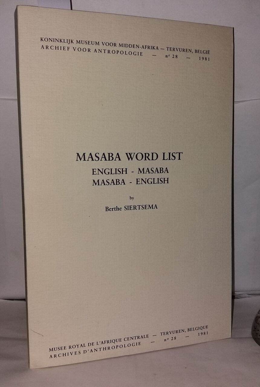 Masaba word list English-Masaba Masaba-English by Siertsema Berthe ...