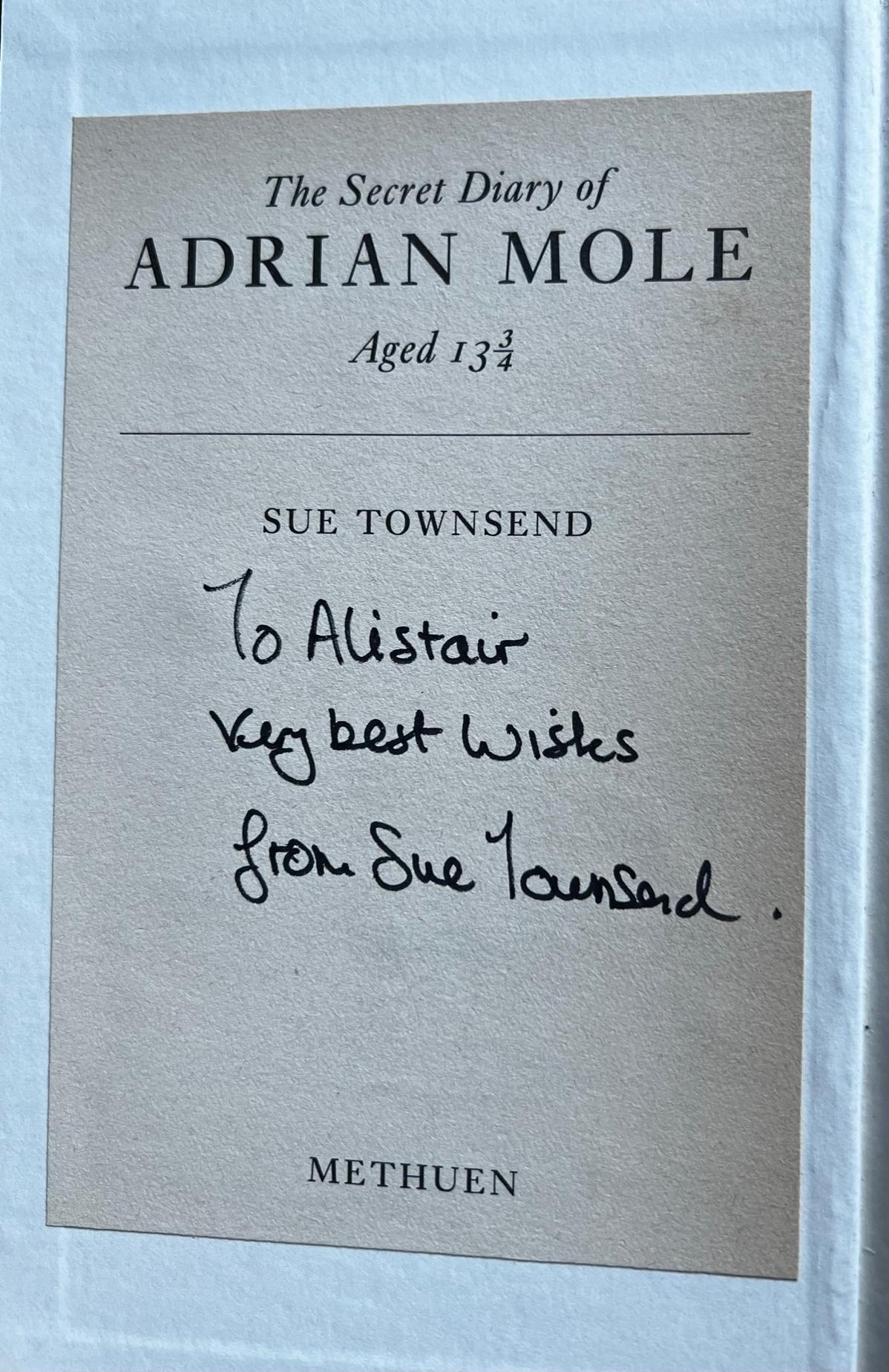 The Secret Diary of Adrian Mole Aged 13 3/4 : Signed By The Author ...