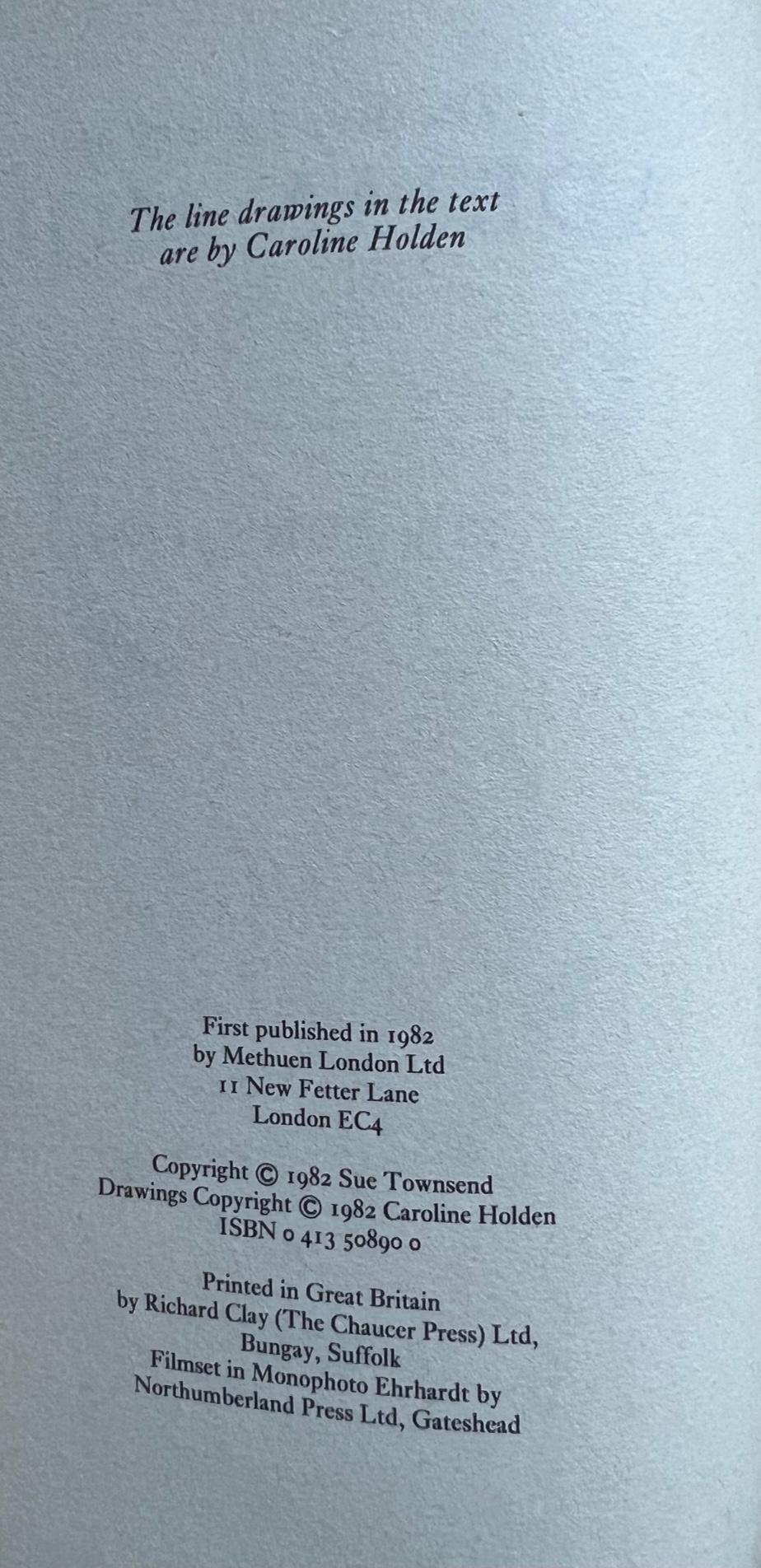 The Secret Diary of Adrian Mole Aged 13 3/4 : Signed By The Author ...