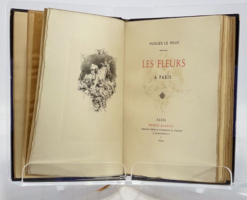 Les Fleurs à Paris. by LE ROUX, Hugues.: Signed by Author(s ...