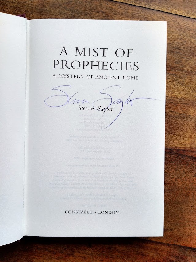 A Mist of Prophecies, a Mystery of Ancient Rome (SIGNED) by Steven ...