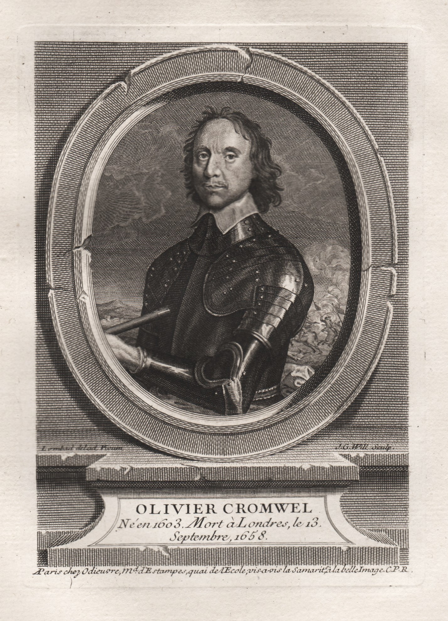 "Olivier Cromwell" - Oliver Cromwell (1599-1658) Lord Protector England ...