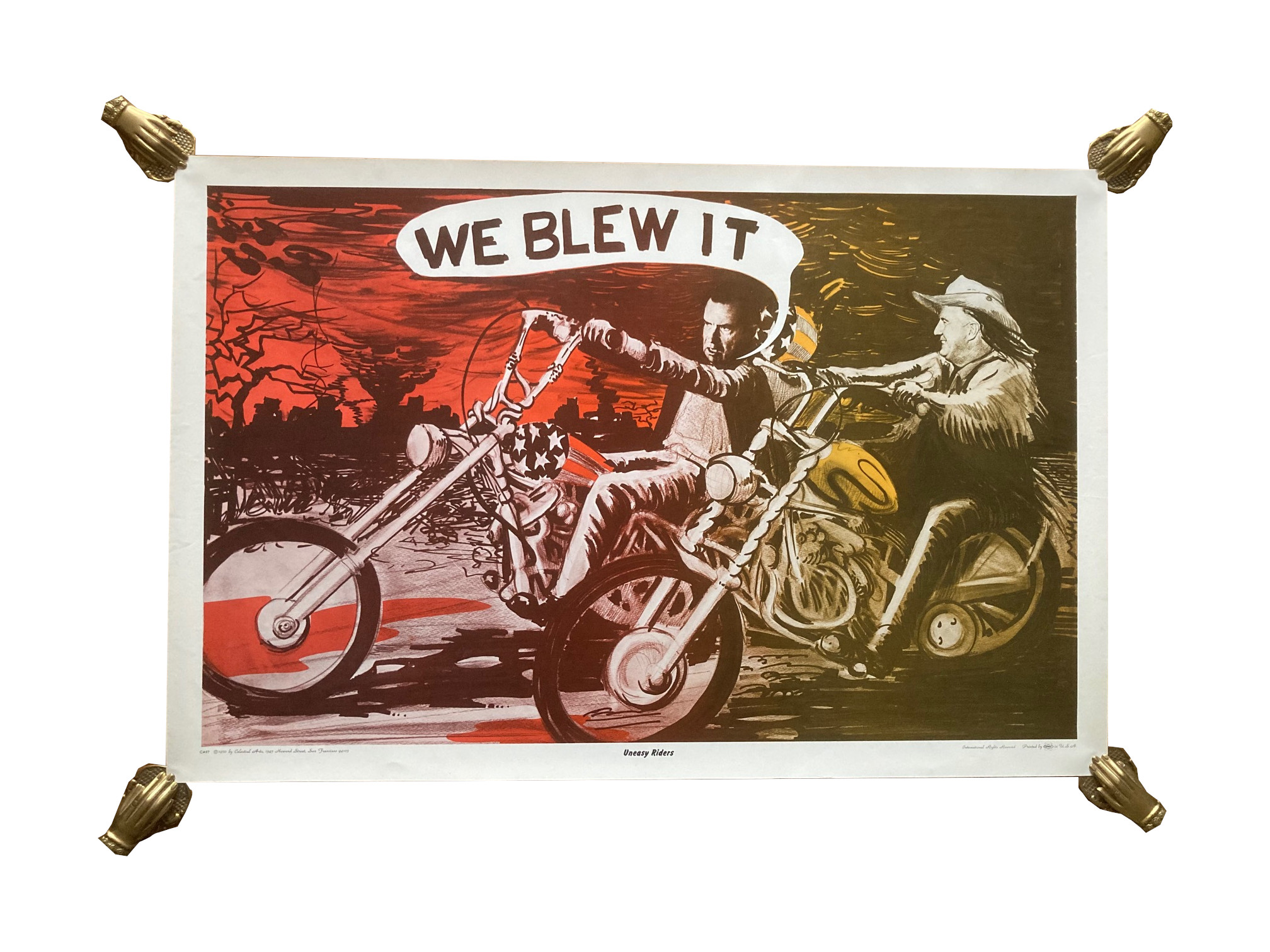 Uneasy Riders - We Blew It by [Poster - Nixon and Agnew]: Good+ Unbound (1970) First Edition ...
