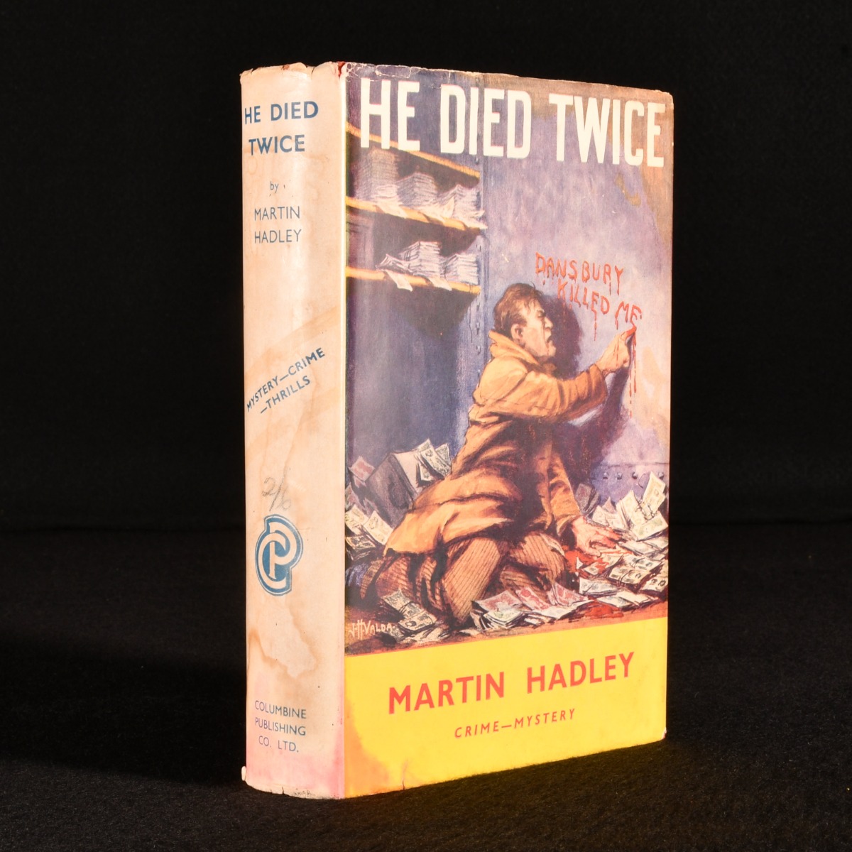 He Died Twice by Martin Hadley: Near Fine Cloth (1940) First edition ...