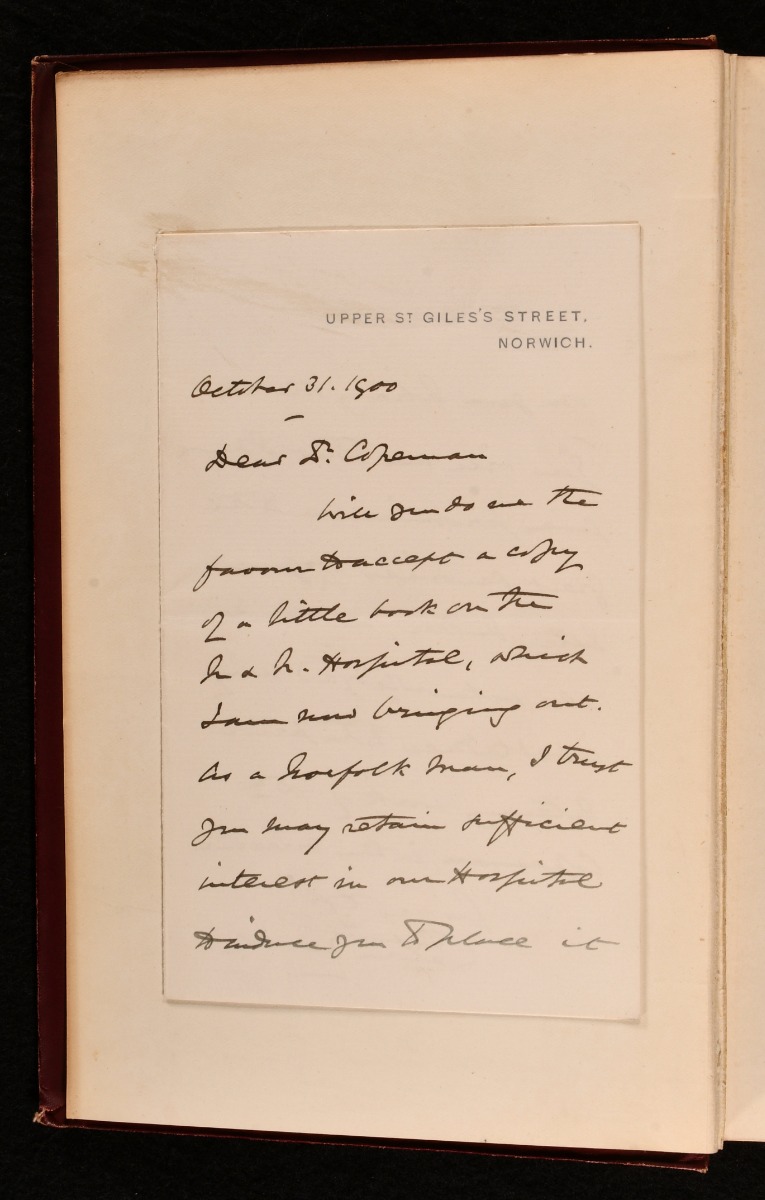 The Norfolk & Norwich Hospital 1700 to 1900 by Sir Peter Eade: Very ...
