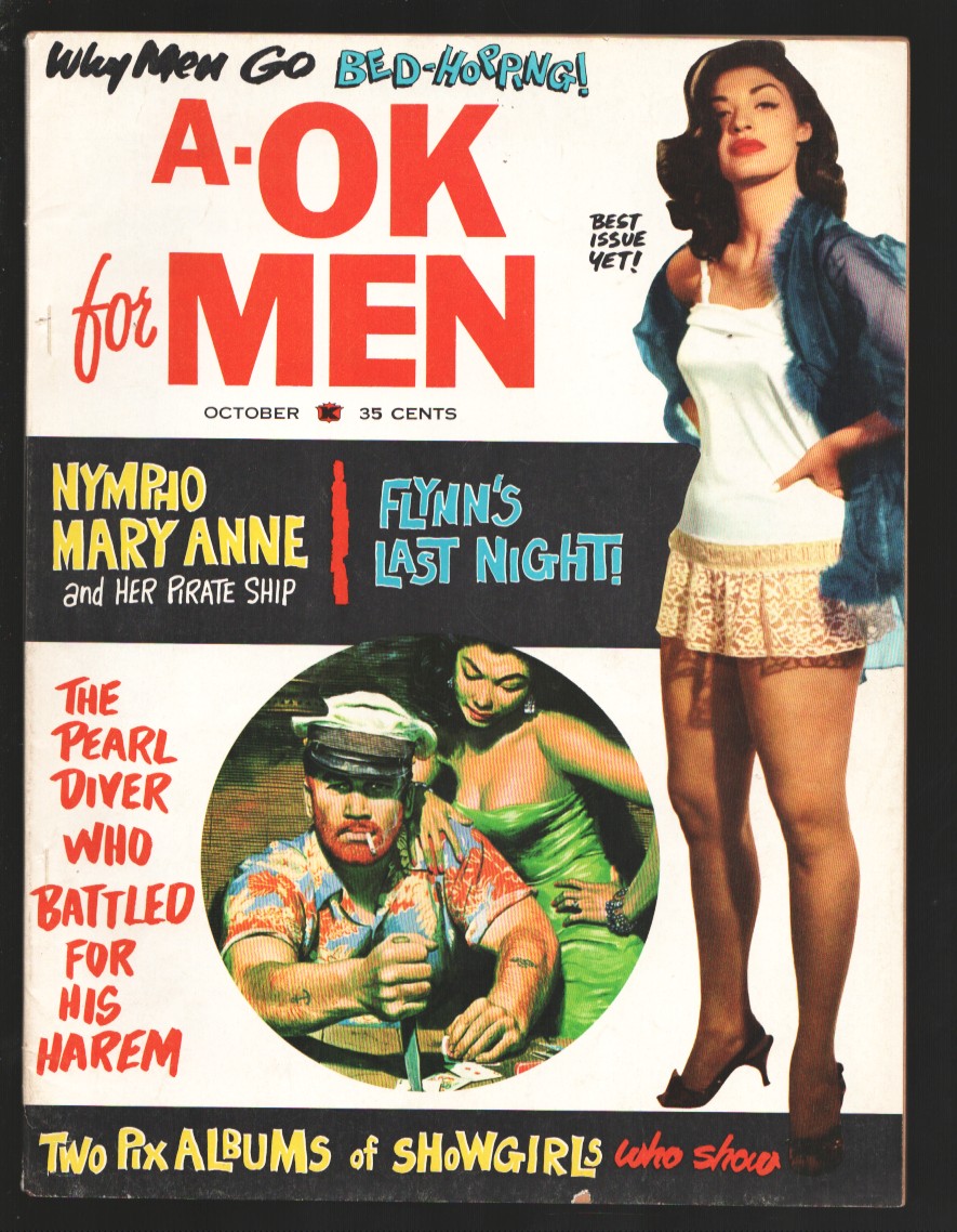 A-OK For Men #5 10/1963-Spicy cover girl-Harem Girls-Showgirls ...
