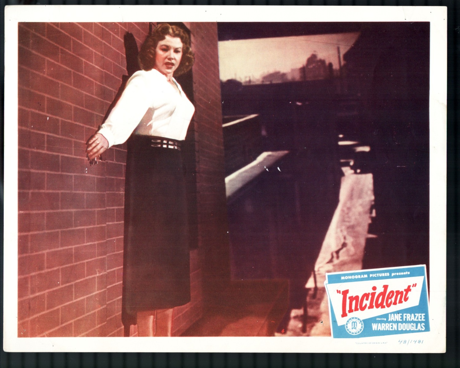 Incident 11'x14' Lobby Card Jane Frazee Film-Noir: (1948) Photograph ...