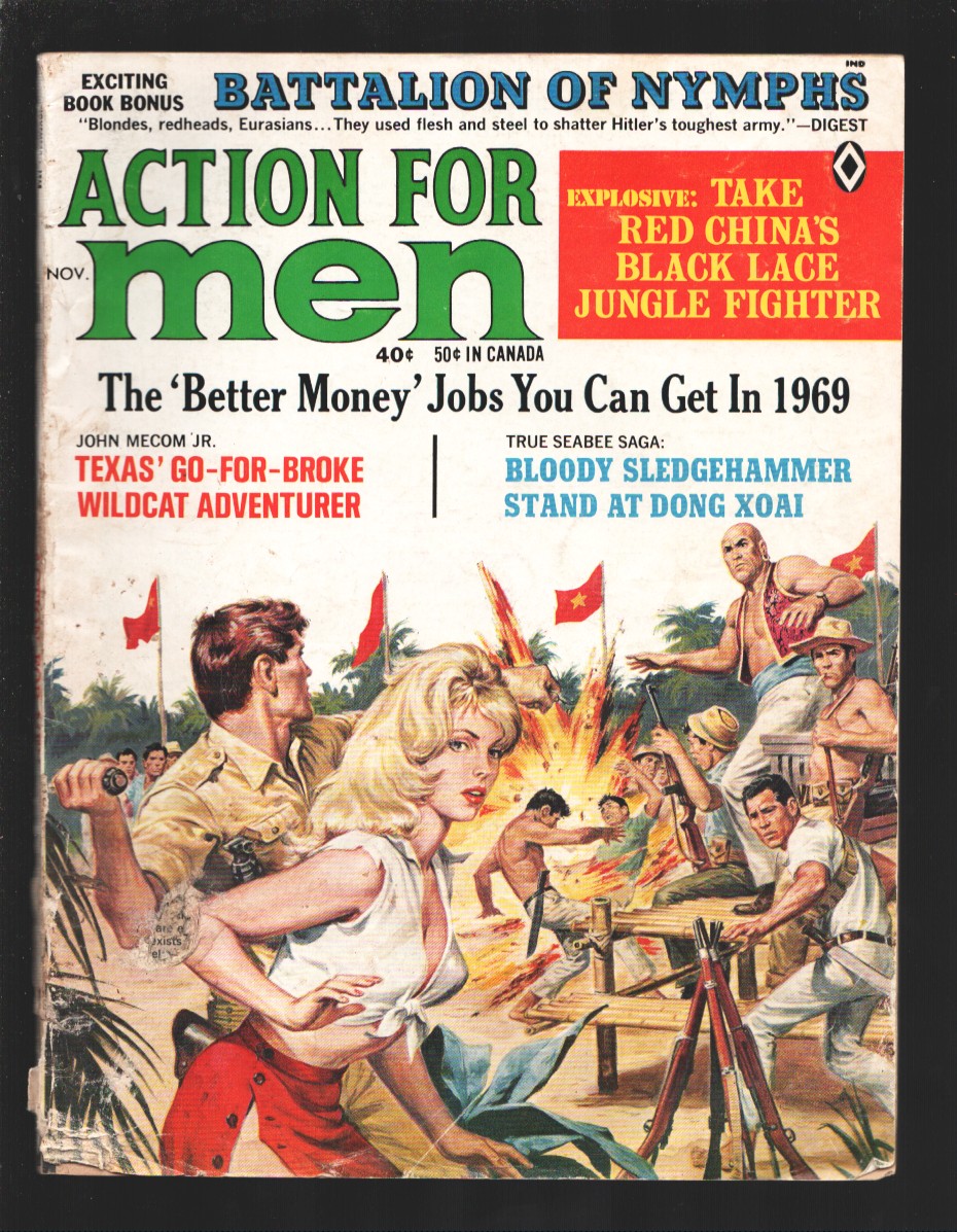 Action For Men 11/1968-Earl Norem explosion cover-Pulp thrills ...
