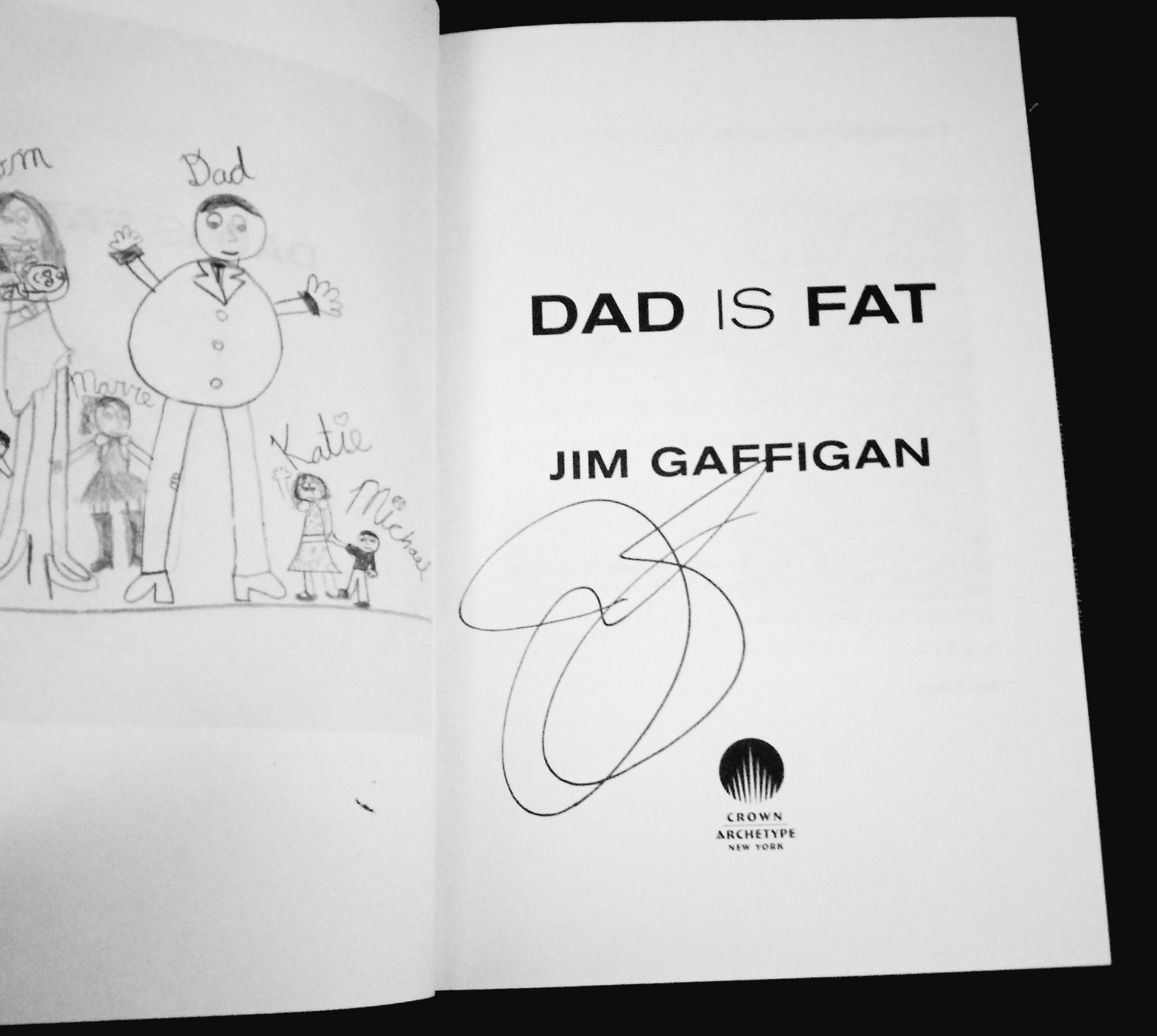 Dad is Fat by Jim Gaffigan: Fine Hardcover (2013) 1st Edition, Signed ...
