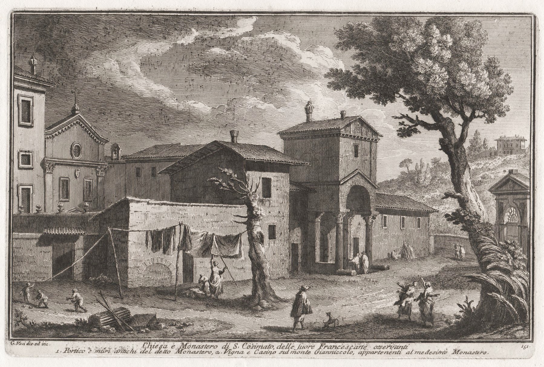 "Chiesa e Monastero di S. Cosimato, delle Suore Francescane osservanti ...