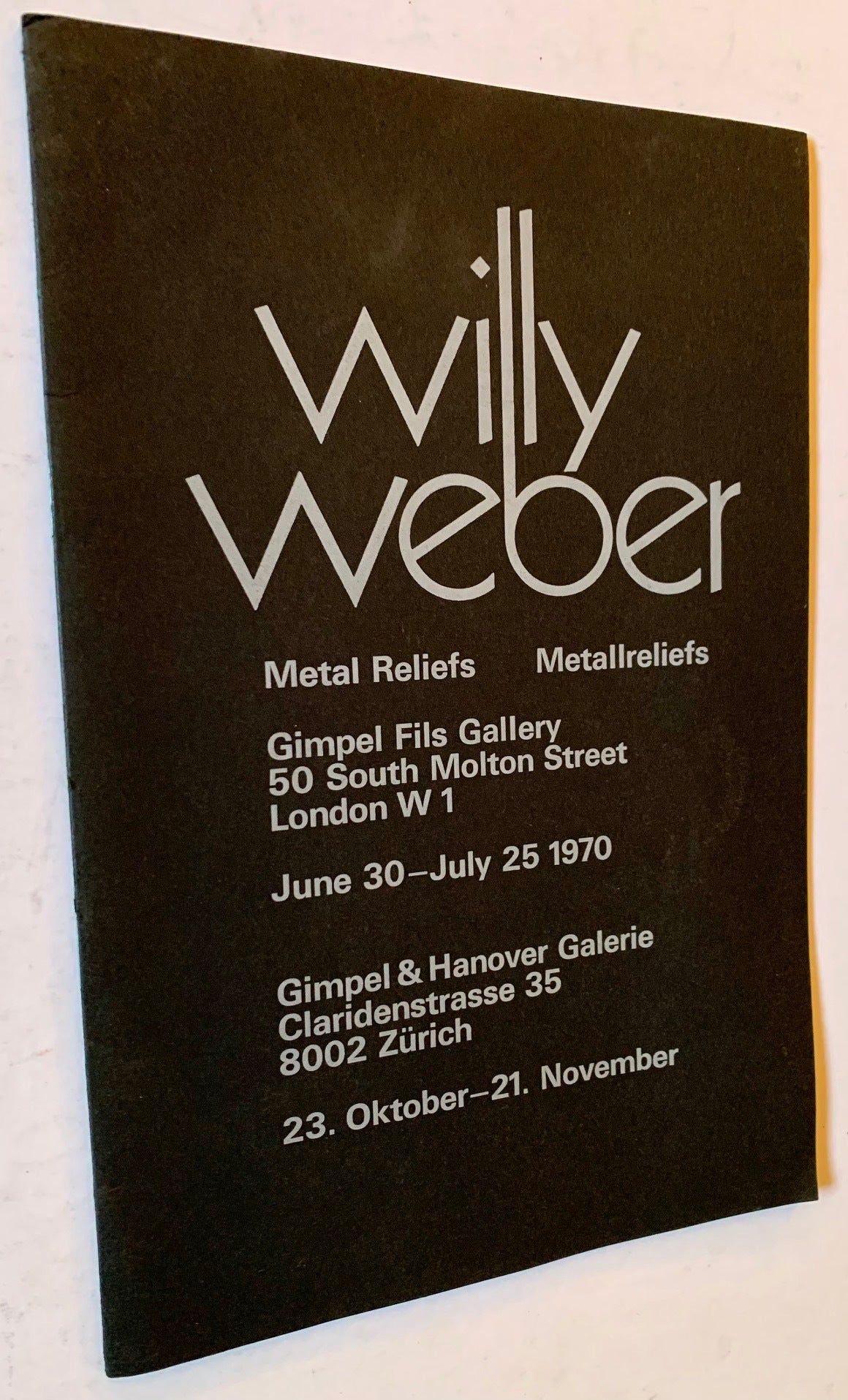 Willy Weber: Metal Reliefs: Near Fine Original wraps (1970) | APPLEDORE ...
