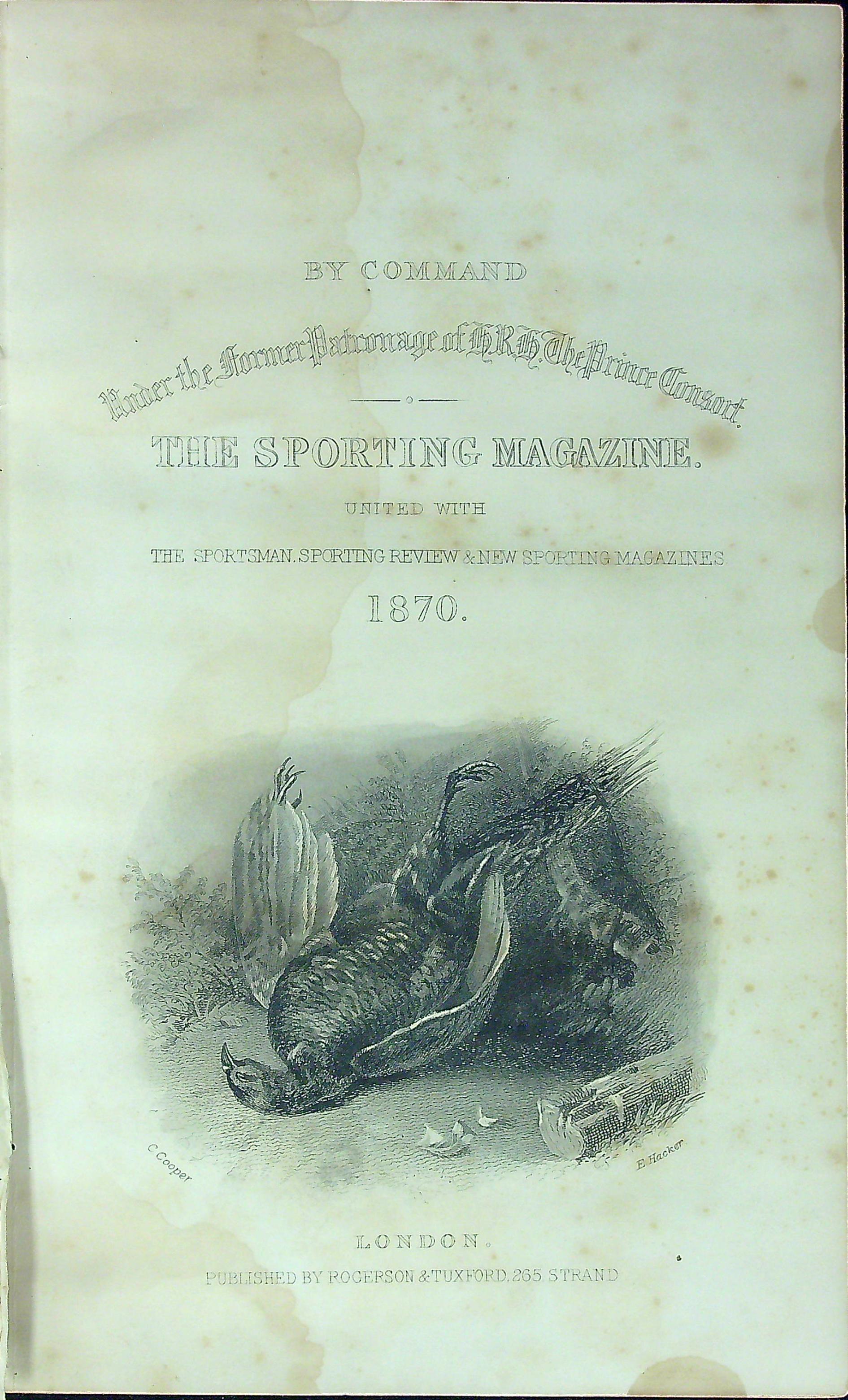 The Sporting Magazine, united with The Sportsman, Sporting Review & New ...