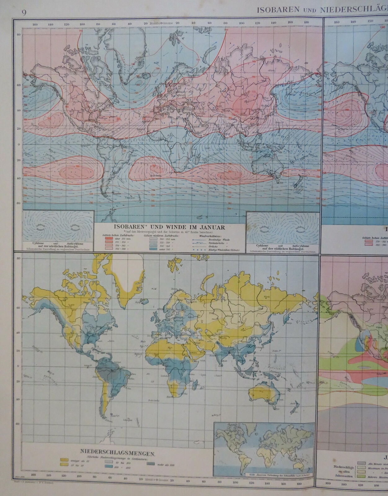 Winds of the World Isobaric World Map Temperatures 1898 Franke map ... Winds of the World Isobaric World Map Temperatures 1898 Franke map ...