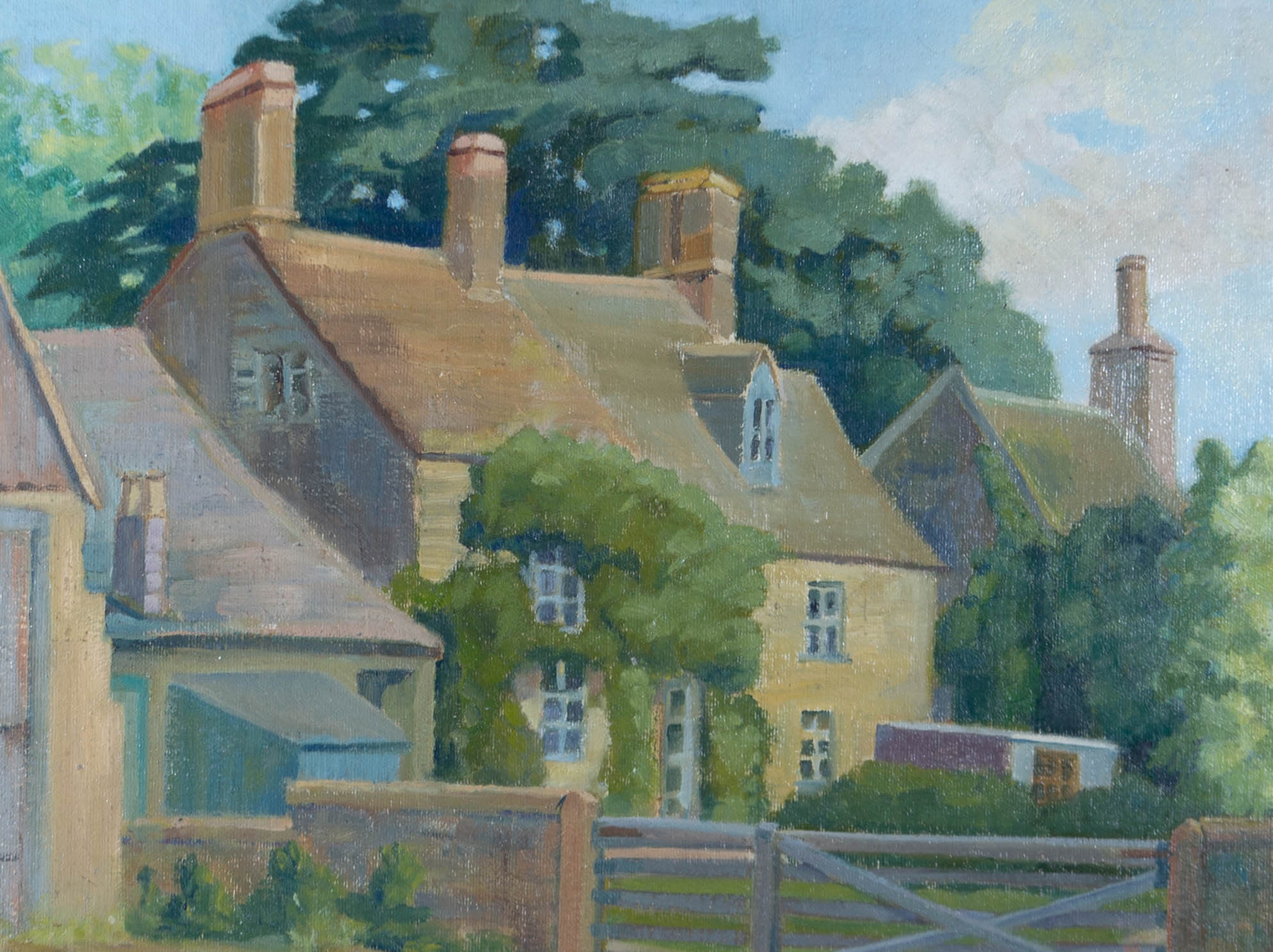 Margaret McClean - Mid 20th Century Oil, The Little Cottage von ...