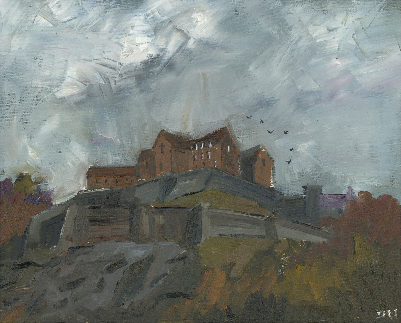 Daniel Nichols - Contemporary Oil, Edinburgh Castle von Daniel Nichols ...