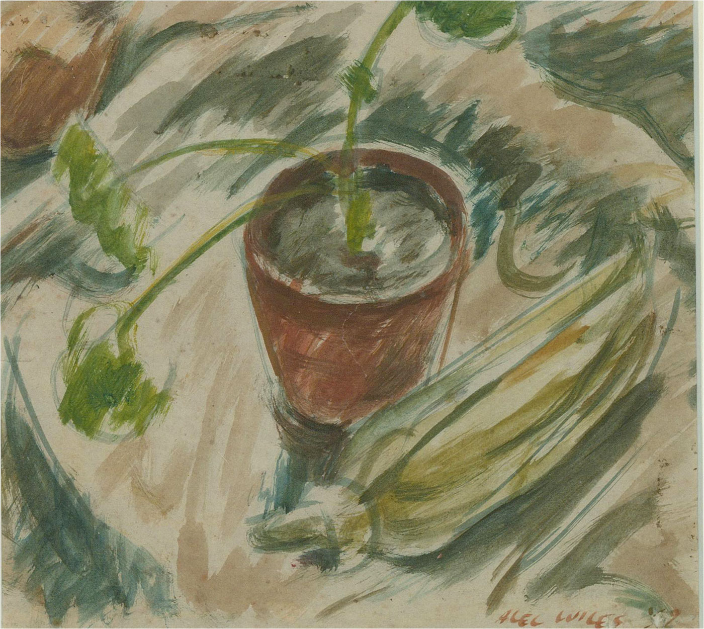 Alec Wiles (1924-2021) - Signed 20th Century Watercolour, Still Life ...