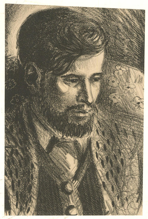 Frederick P. Cooke (1896-1978) - Mid 20th Century Monotype, Head Study ...