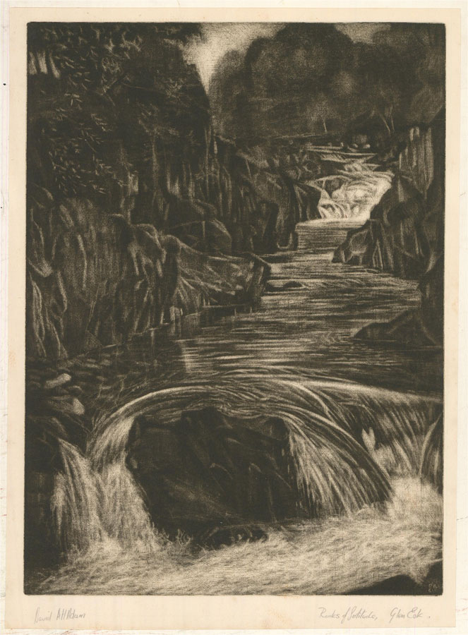 David B H Adam - 20th Century Etching, Rooks Of Solitude von David B H ...