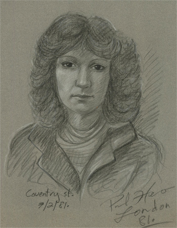 1981 Graphite Drawing - Portrait of a Woman: (1981) Signed by Author(s ...
