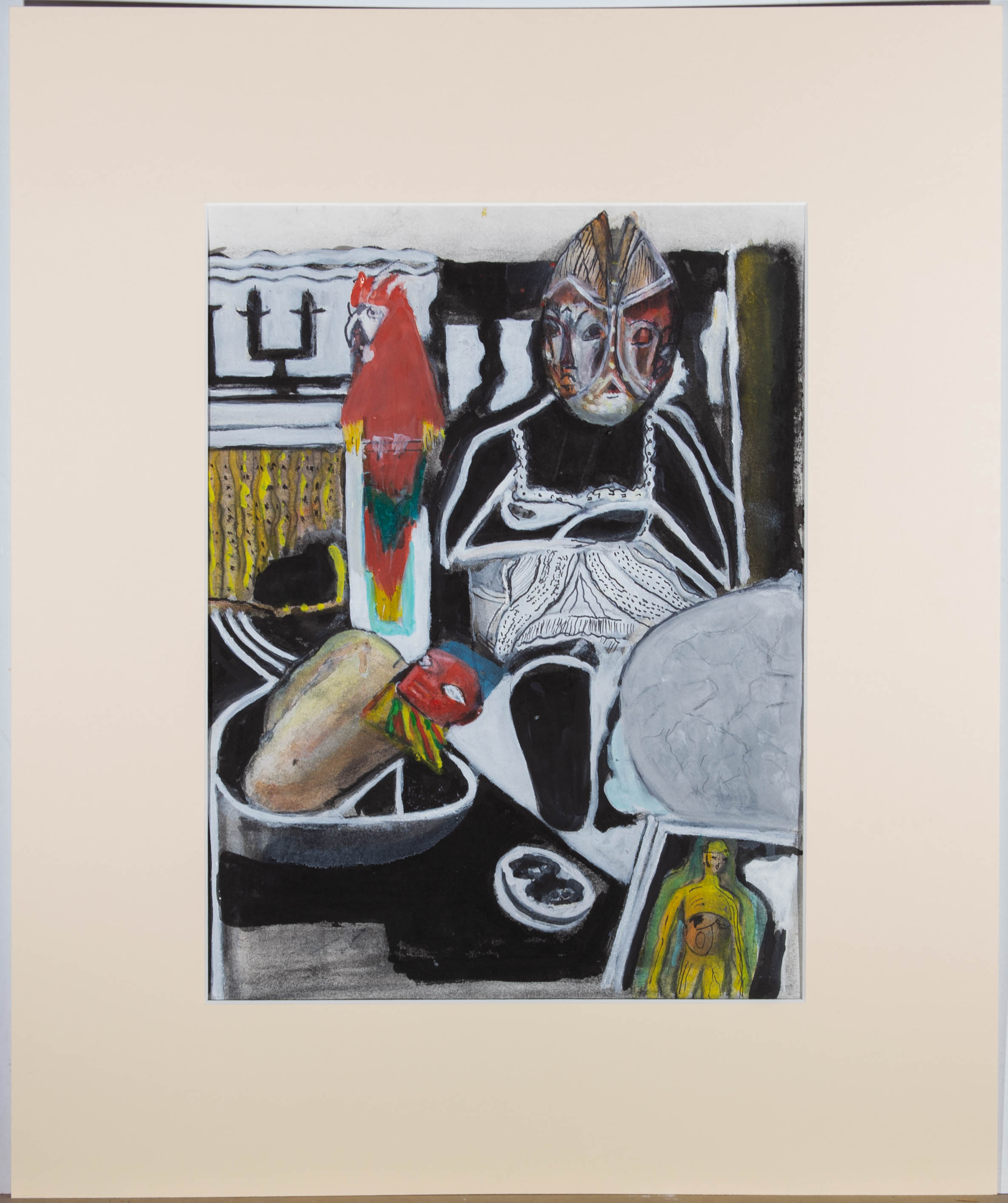 Susan Paine - 20th Century Watercolour, Still Life with Parrot by Susan ...