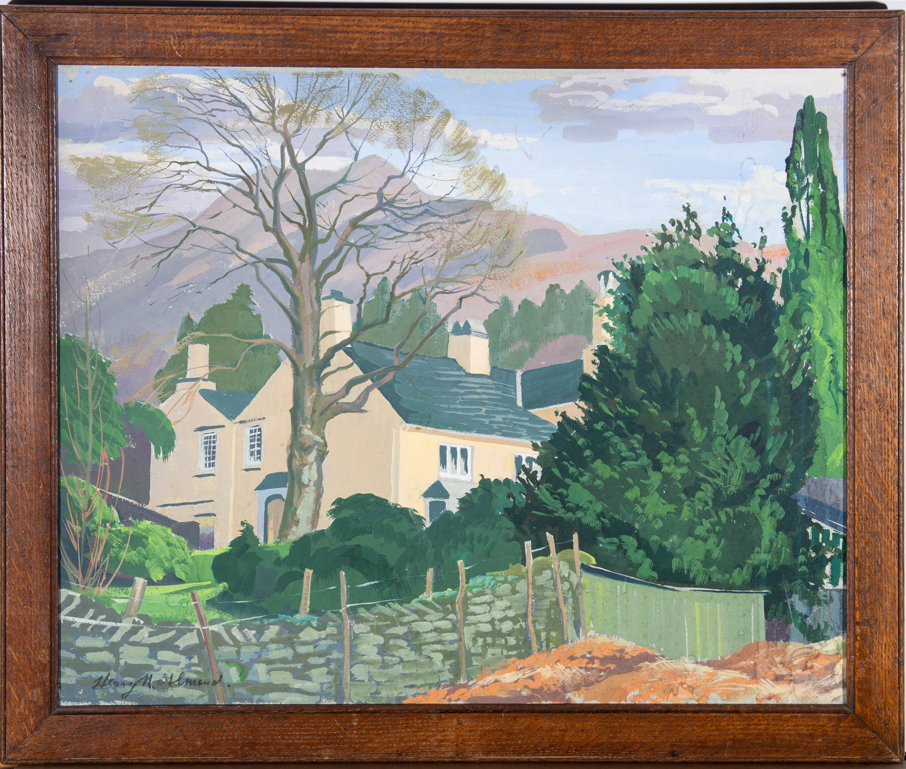 Henry Almond (1918-2000) - Signed Mid 20th Century Gouache, The Country ...
