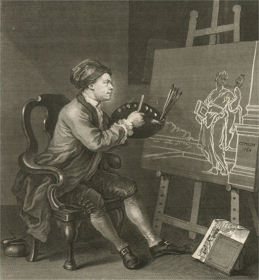 After William Hogarth (1697-1764) - 20th Century Engraving, Self ...