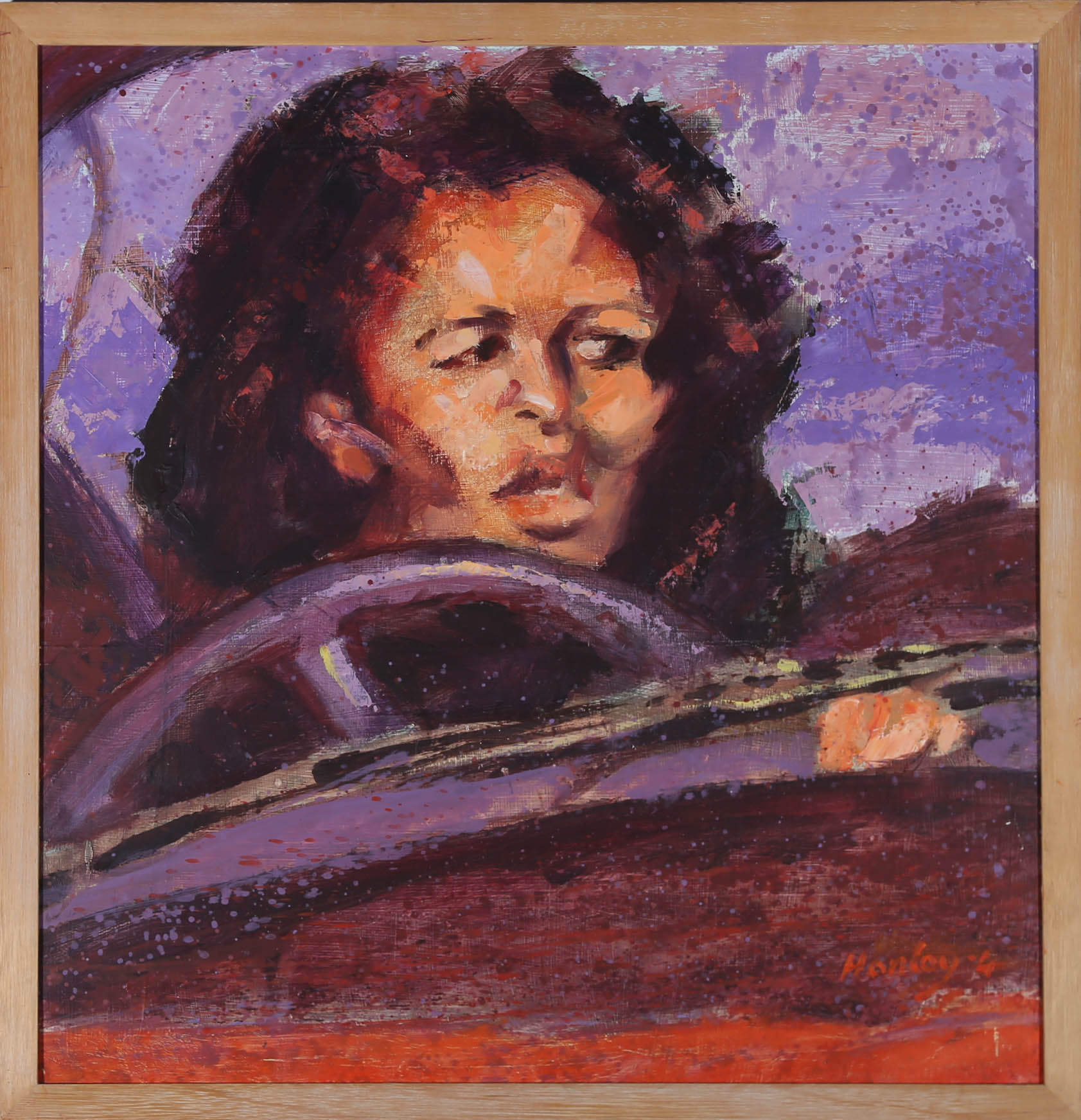 Clifford Hanley (1948-2021) - 2004 Oil, Dark Lady by Clifford Hanley ...