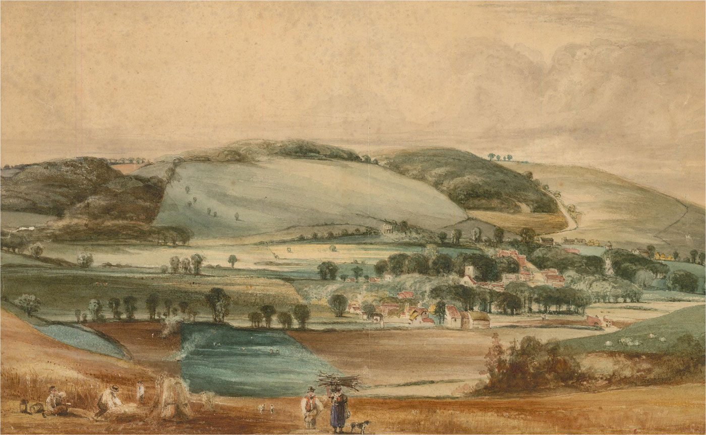 1847 Watercolour - Near Porlock, Somerset: (1847) Art / Print / Poster ...
