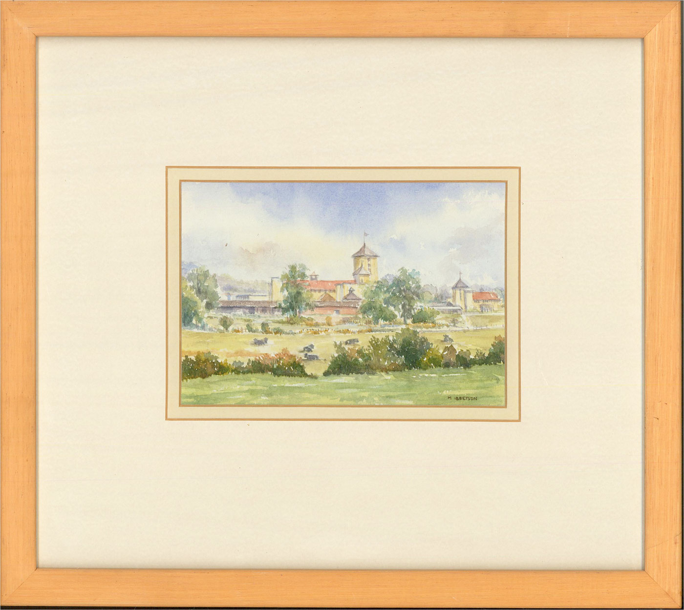 Maureen Ibbetson - 2006 Watercolour, Towcester Racecourse by Maureen ...