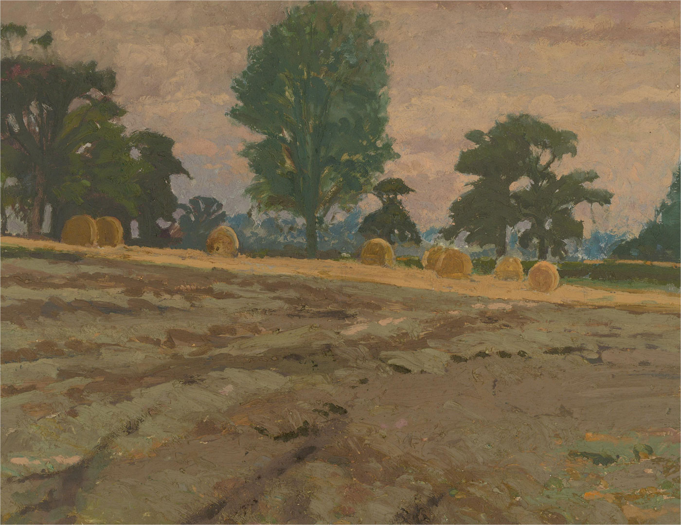 Keith Johnson (1931-2018) - 20th Century Oil, After the Harvest by ...