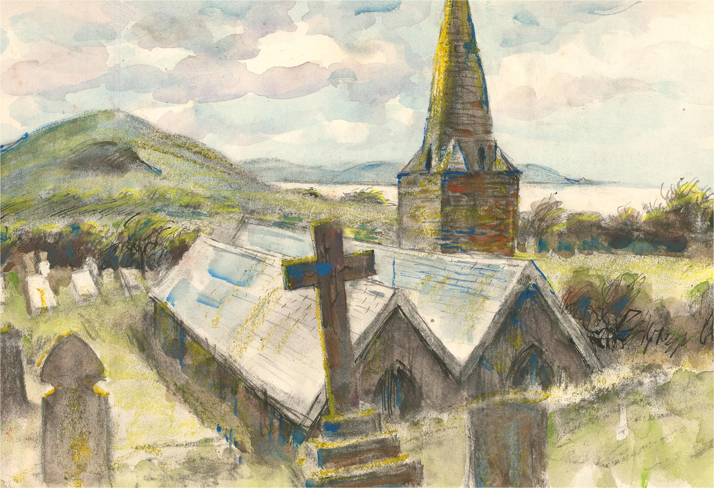 Harry Toothill (1917-2001) - 20th Century Watercolour, Rural Church by ...
