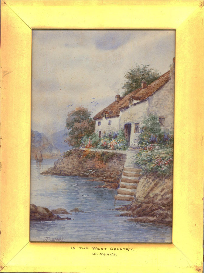W. Sands - Late 19th Century Watercolour, In the West Country by W ...