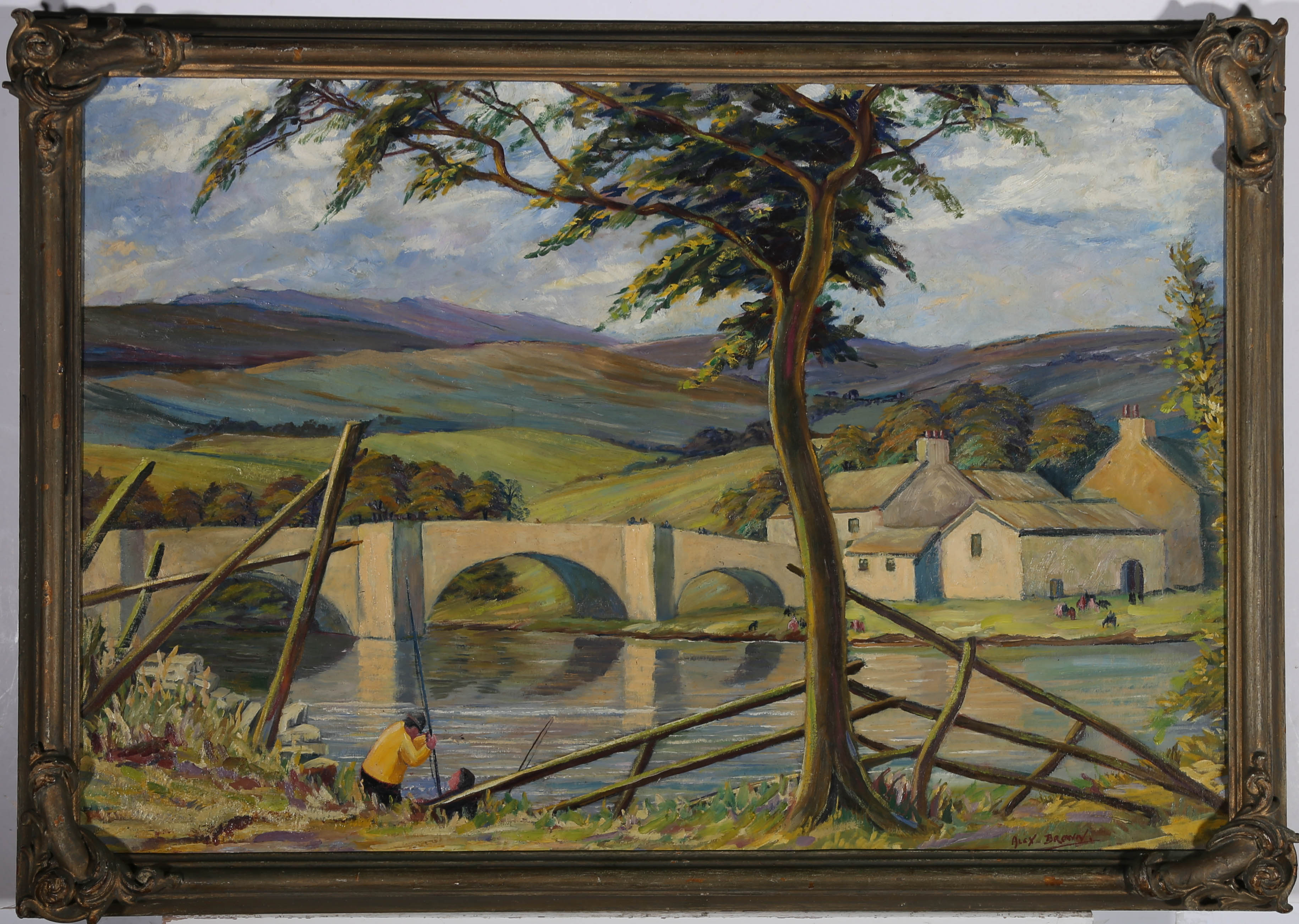 Alex Brown - 20th Century Oil, Fishing In The Dales von Alex Brown ...