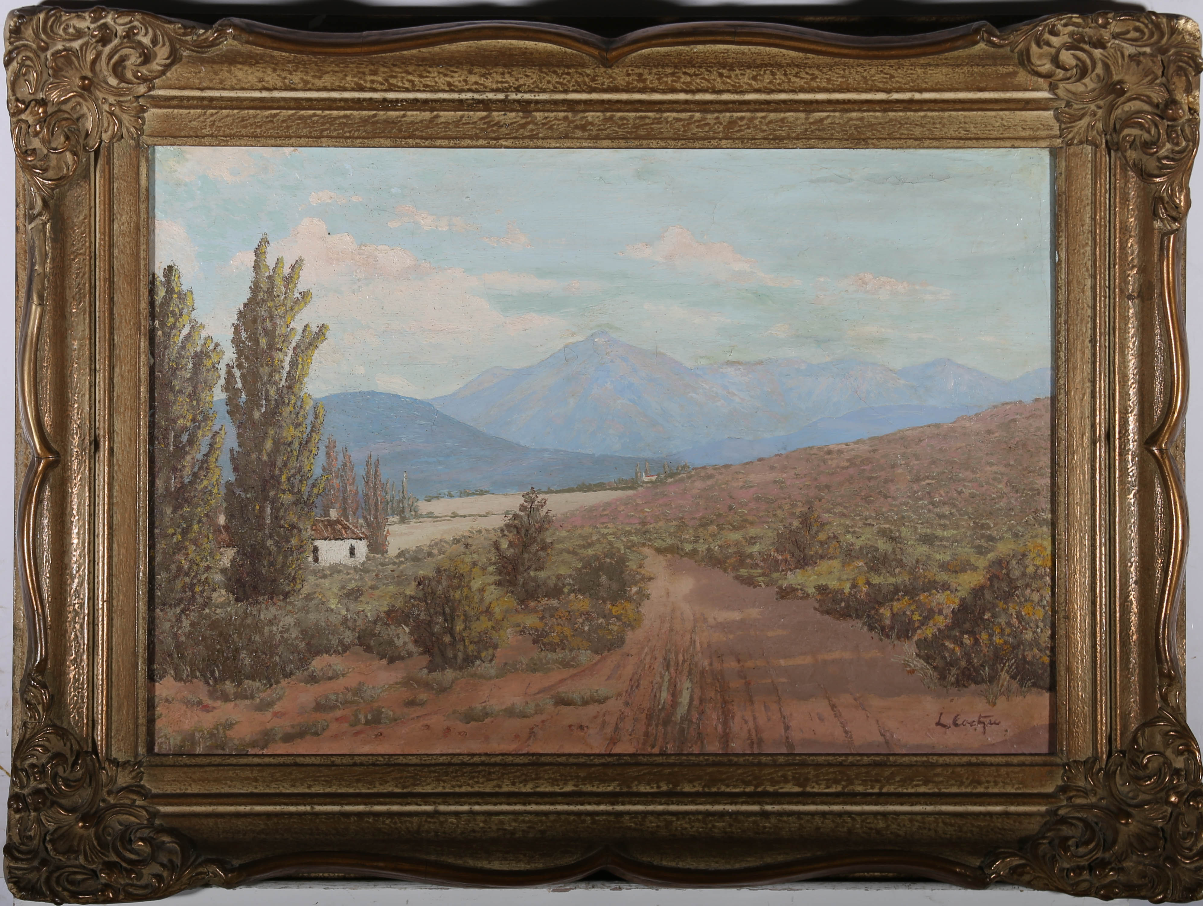 L. Coetzee - 1957 Oil, On The Road To The Cango Caves by L. Coetzee ...