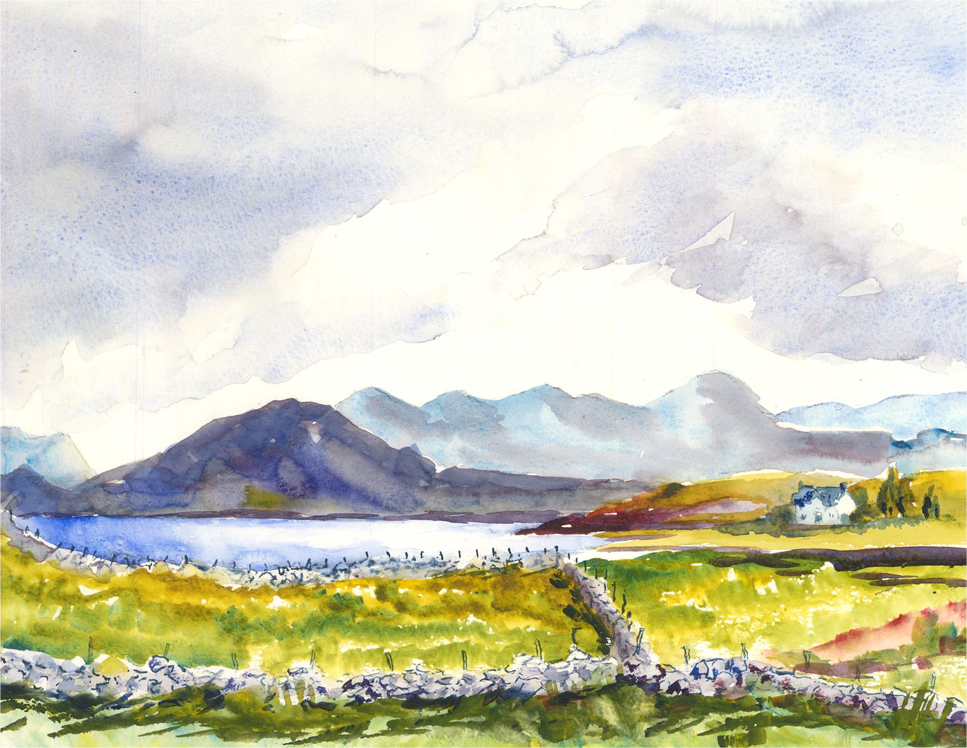 Constance Shaw - 20th Century Watercolour, Achiltibuie, Scotland by ...
