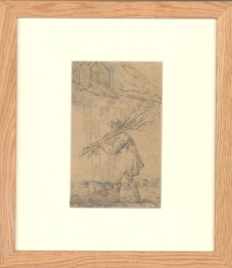 19th Century Graphite Drawing - Fetching Firewood: Kunst / Grafik ...