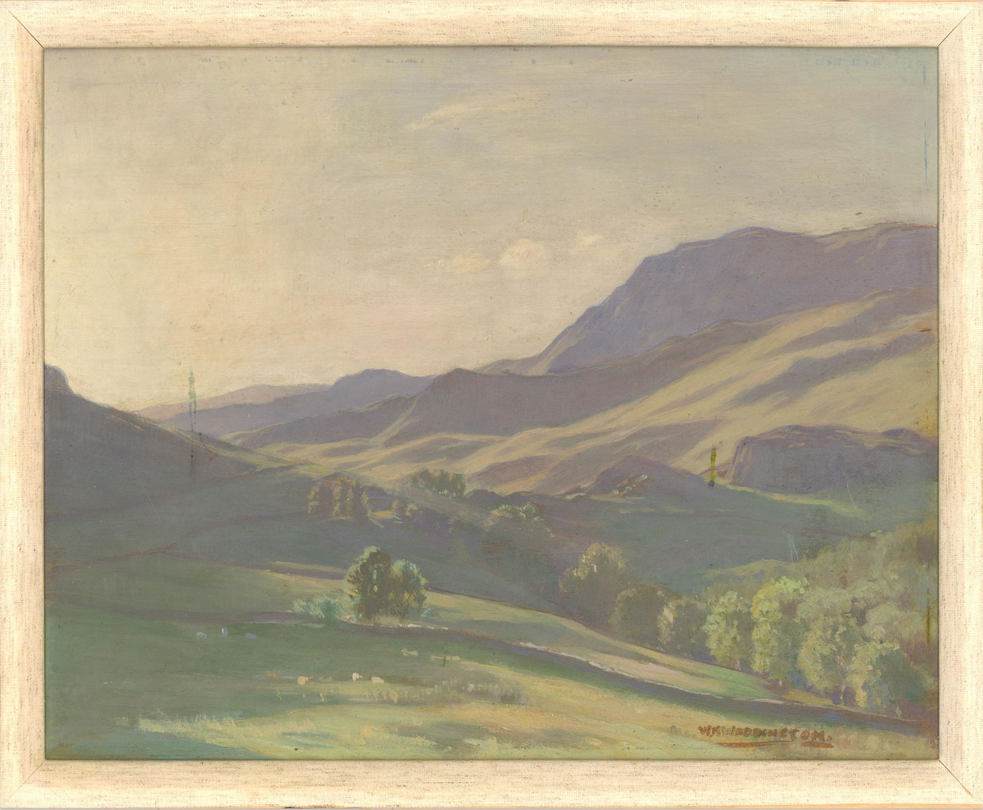William Hartley Waddington (1883-1961) - Oil, Lake District Hills von ...