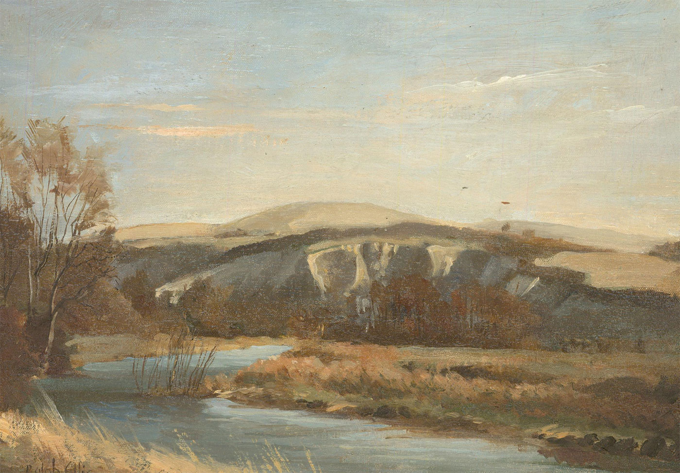 Ralph Ellis (1885-1963) - Mid 20th Century Oil, Chalk Pits at Amberley ...