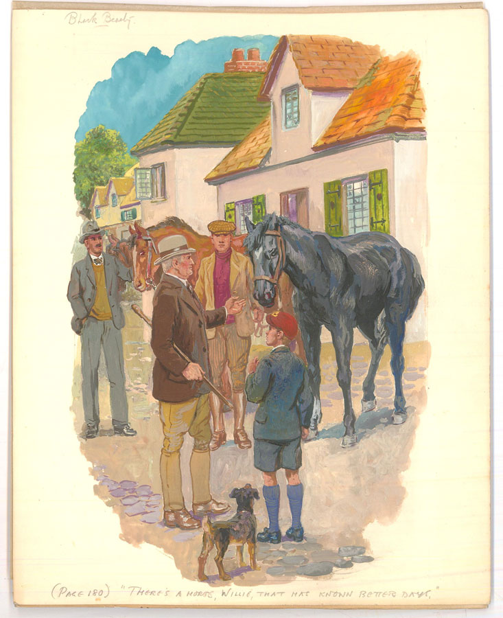 Ogle - A Set of Three Mid 20th Century Gouache, Black Beauty ...