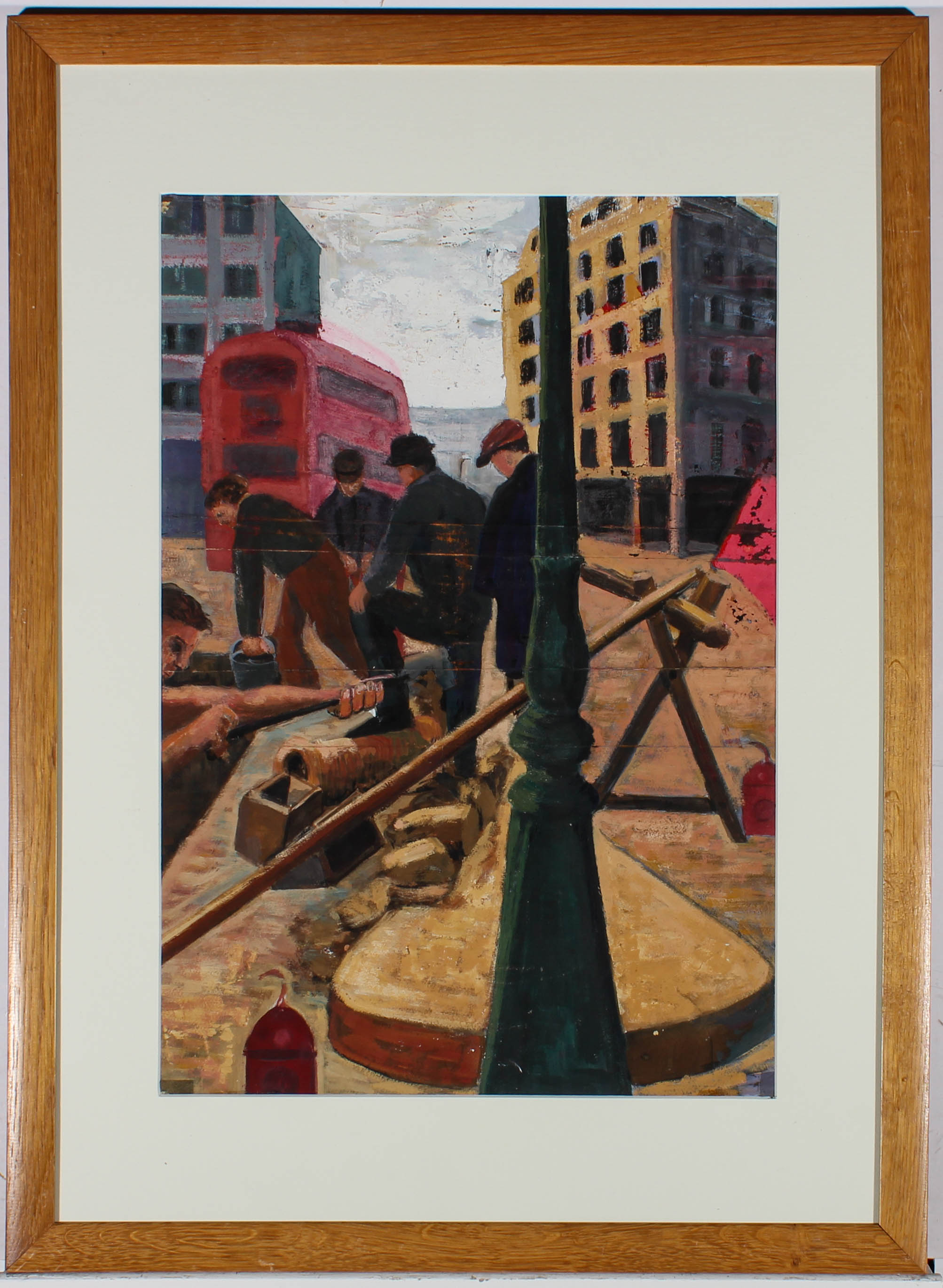 Framed 20th Century Acrylic - City Maintenance: Art / Print / Poster ...