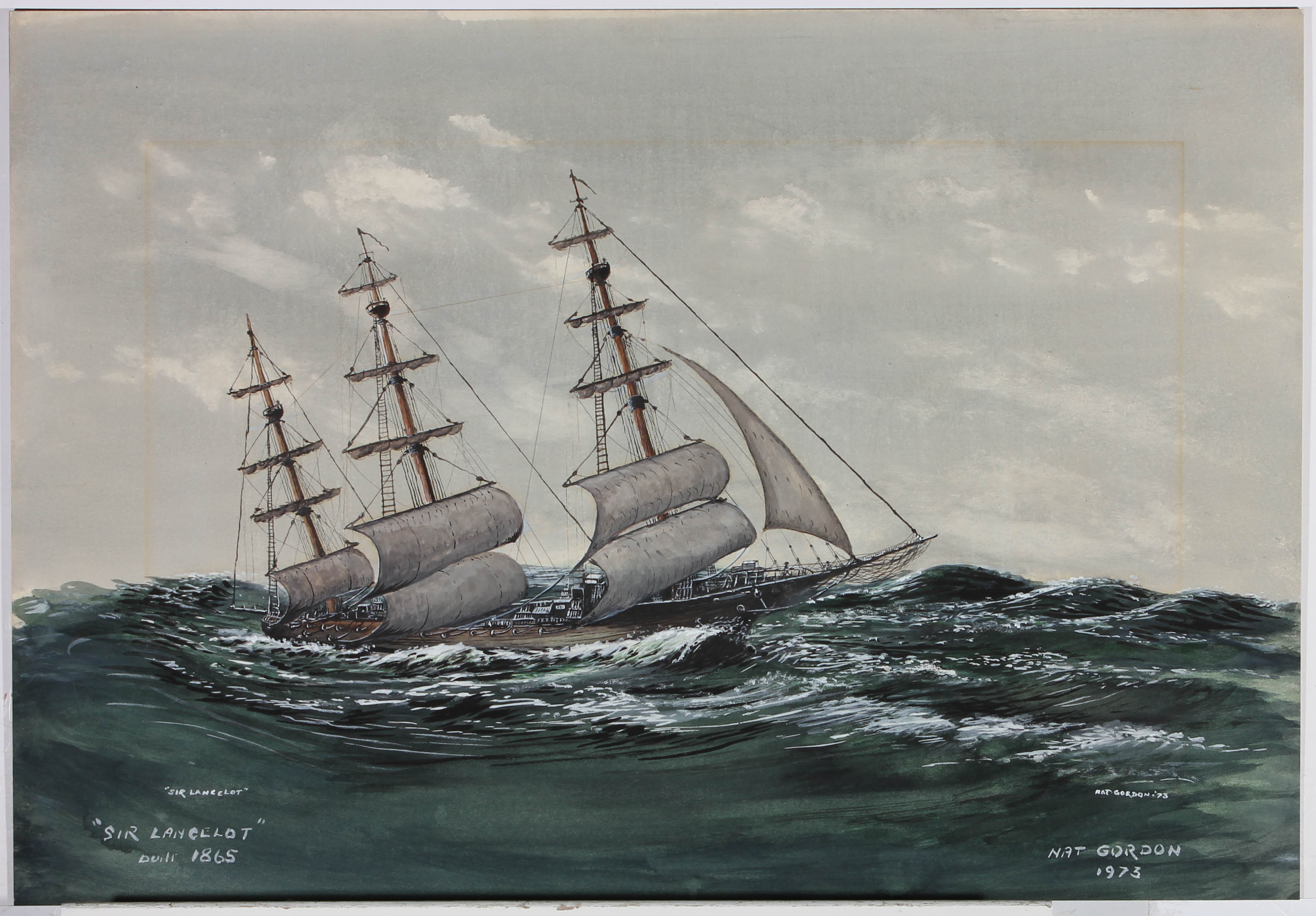 Nat Gordon - 1973 Watercolour, Sir Lancelot by Nat Gordon: (1973 ...