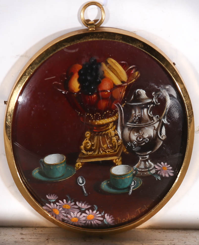 Barbara Tate (1927-2009) - 20th Century Oil, Tea Time von Barbara Tate ...