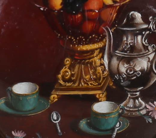 Barbara Tate (1927-2009) - 20th Century Oil, Tea Time von Barbara Tate ...