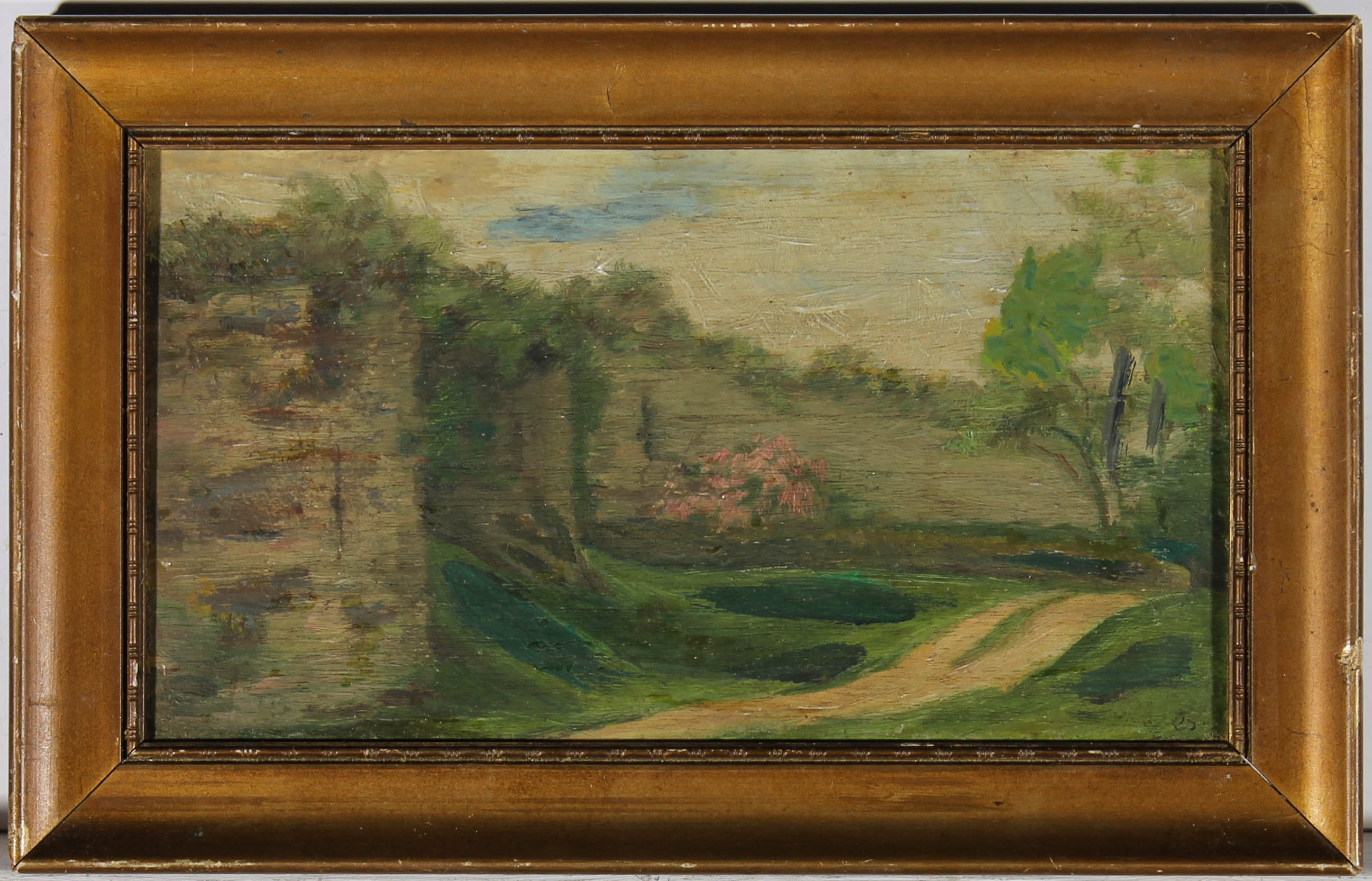 Edith Gregory - Early 20th Century Oil, Saltwood Castle Ruins by Edith ...